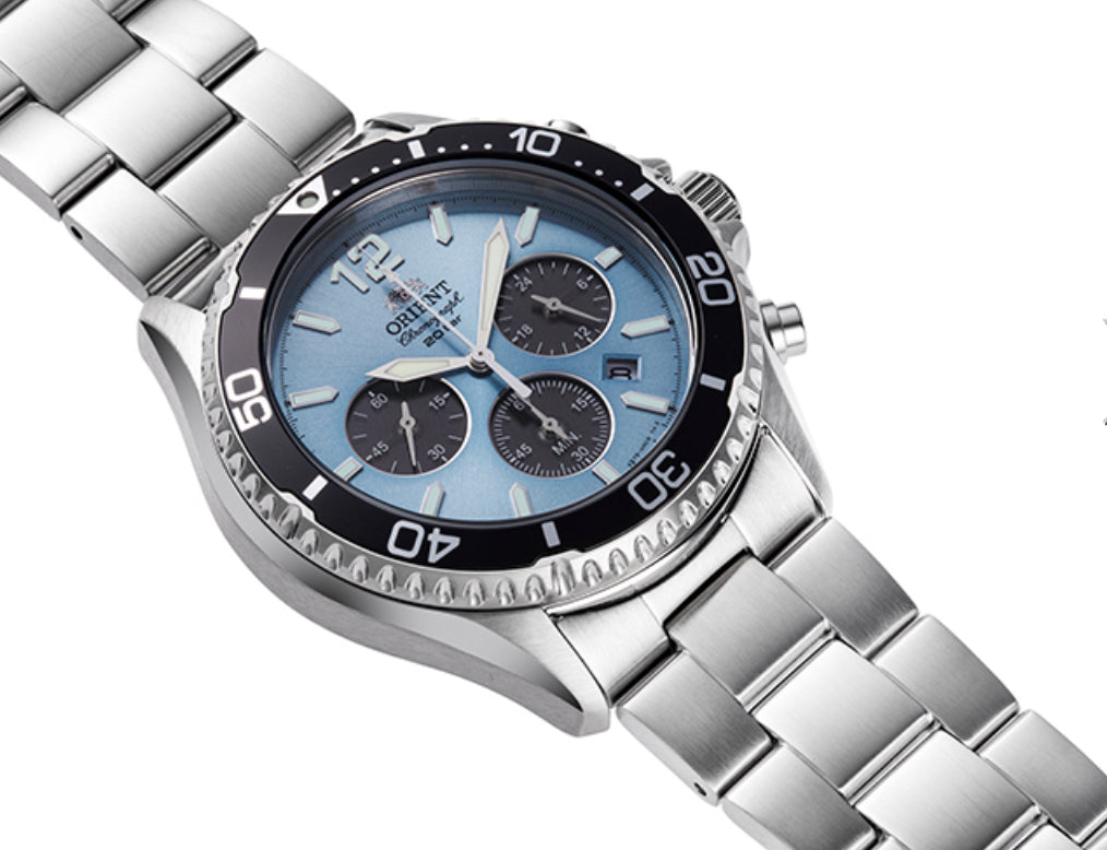 Orient Mako Chronograph 光動能潛水錶 – HOURGLASS WATCH STORE