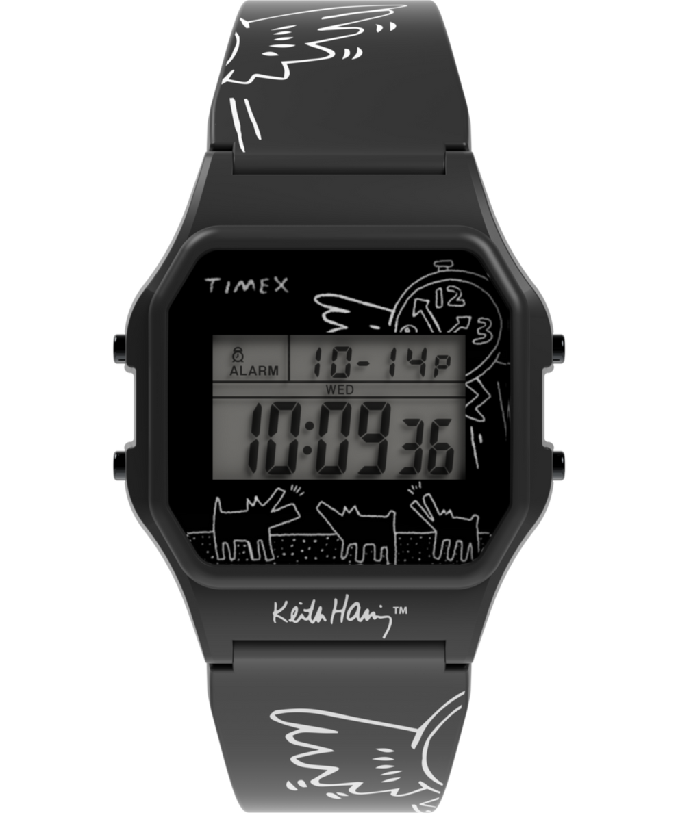 Timex T80 x Keith Haring 34mm Watch TW2W25500 – HOURGLASS WATCH STORE