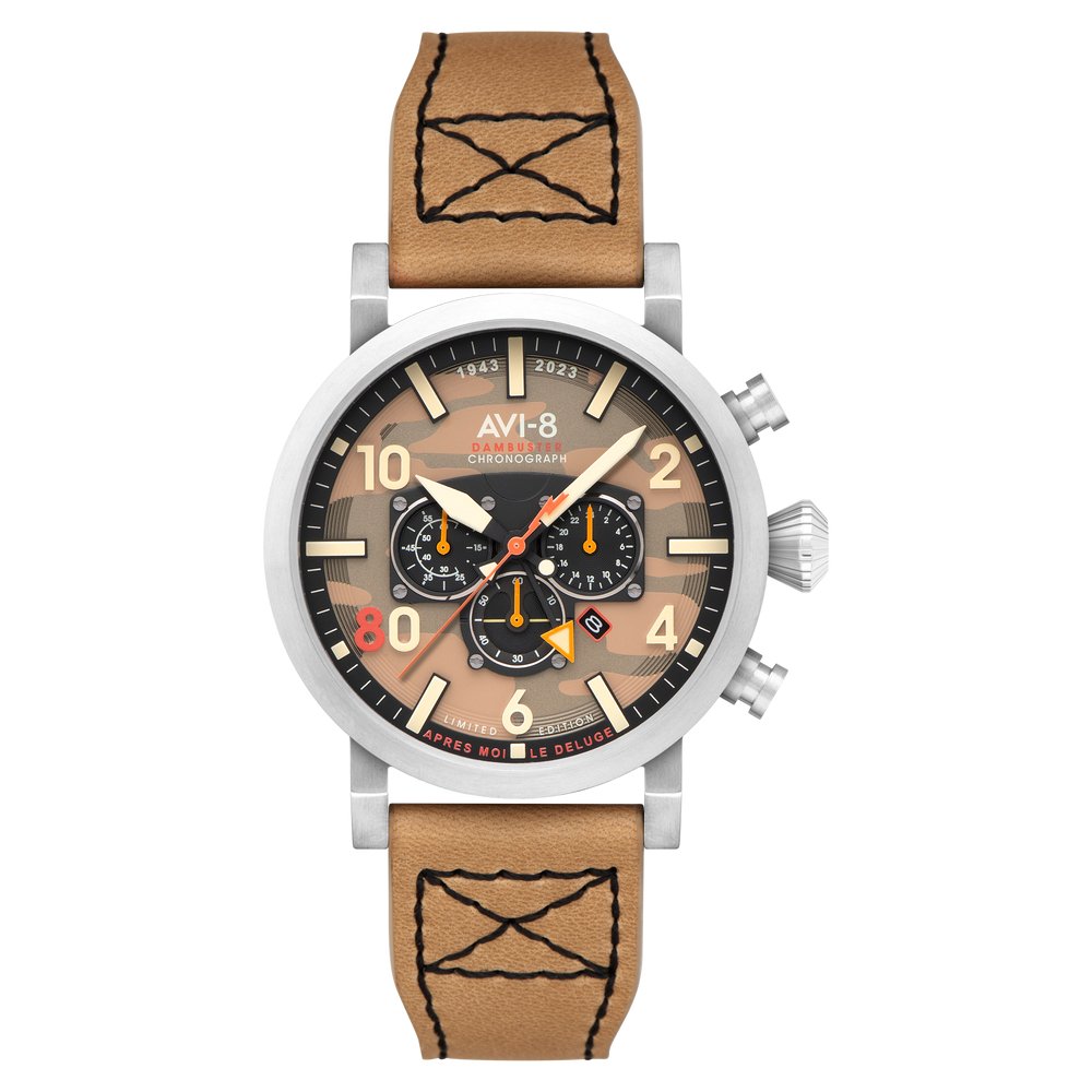 AVI-8 80th Anniversary Dual Time Chronograph Limited Edition AV-4107-02 ...