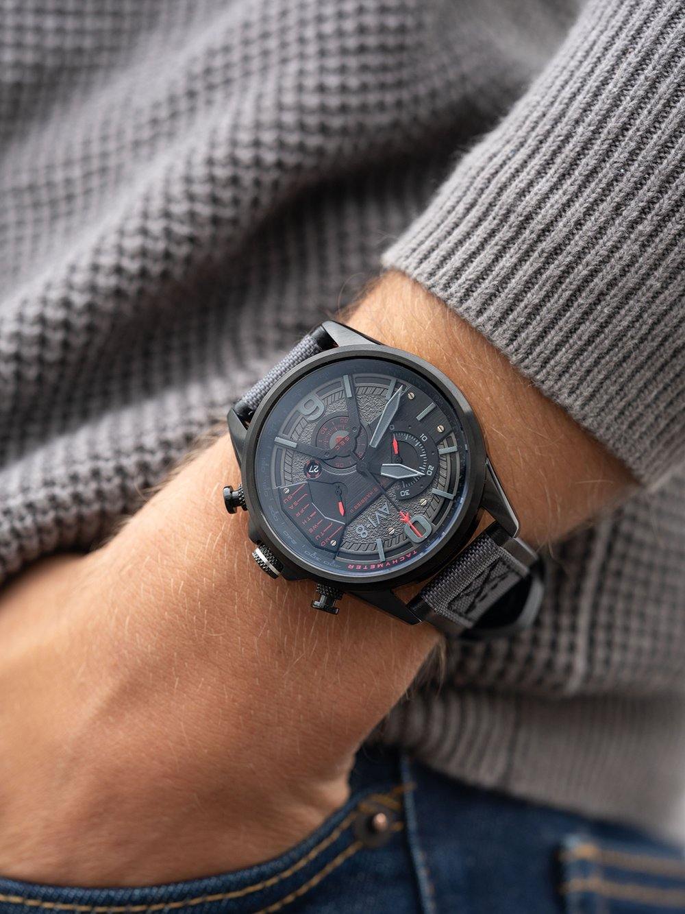 AVI-8 Hawker Harrier II - Dual Retrograde Chronograph AV-4056 ...