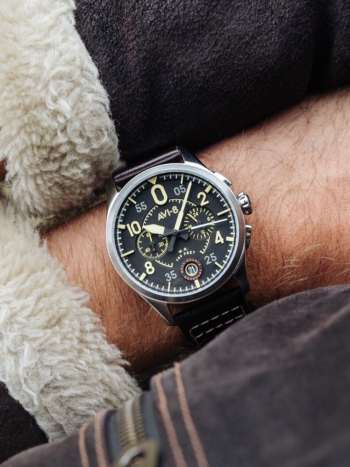 AVI-8 Spitfire - Lock Chronograph AV-4089 – HOURGLASS WATCH STORE