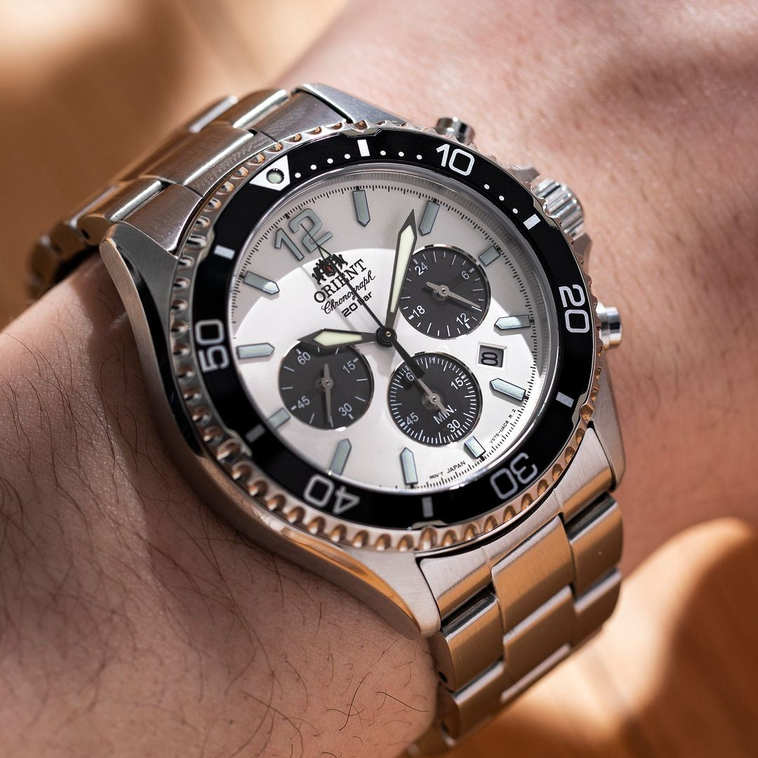 Orient Mako Chronograph 光動能潛水錶 – HOURGLASS WATCH STORE